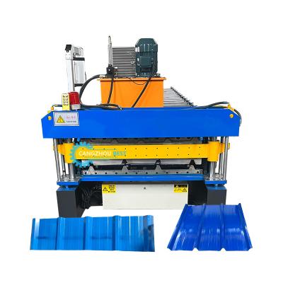 中国 ペルー 人気 Tr4&Tr5 ダブルレイヤースチール プロファイル цинクコーティング 屋根ロール 形成 機械 販売のため