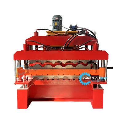 中国 ヨーロッパ カラー バンブー 屋根タイル IBR 屋根シート ダブル 層 ロール 形成 機械 販売のため