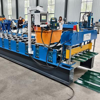 Китай Прочный 45# стальной ролики Металлическая крыша Формирующая машина с 3кВт гидравлической станции мощности и 5.5кВт основного двигателя мощности продается