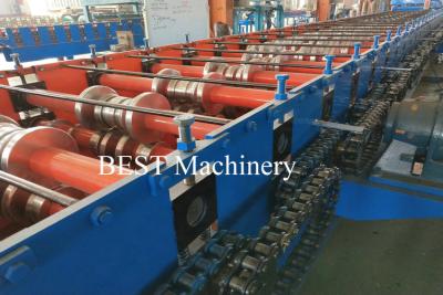 China Metal Sheet Floor Decking Roofing Roll Forming Machines with Embossing Rollers Design for sale