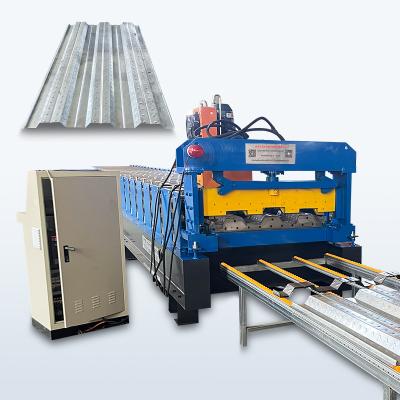 China Floor Deck Roll Forming Machine 1250mm PLC Control 22kw for sale