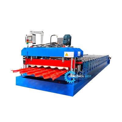China Máquina de moldagem automática de azulejos de telhado com controlo PLC 3 kW à venda