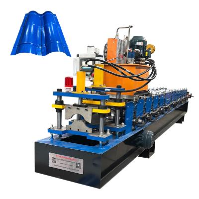 China Hydraulic Pressing Ridge Cap Roll Forming Machine with High Grade 45# Steel and 15 Forming Steps for sale