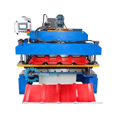 China China Double-Layer Roofing Tile Forming Machine, Metal Forming Machine, IBR Roofing Panel Roller Forming Machine for sale