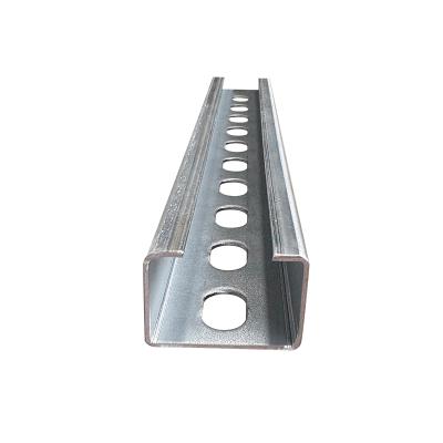 China Hydraulic Punching C Channel Purlin Roll Forming Machine with Flying Cutter for sale