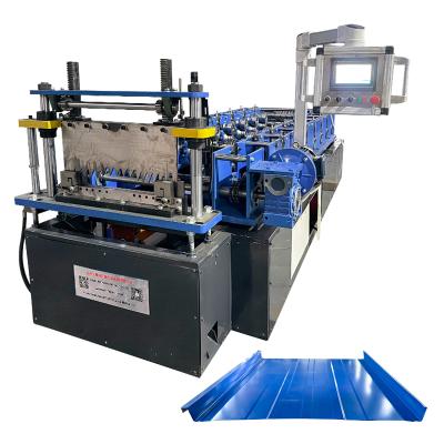 China Portable Steel Profile Self Lock Auto Kr24 Standing Seam Making Roll Forming Machine for sale