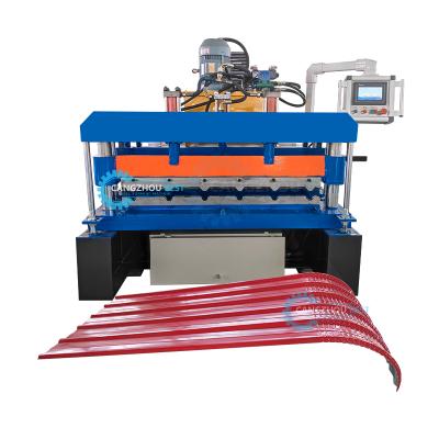 China Automatic high-quality corrugated iron roofing sheet forming machine from Chinese factory for sale