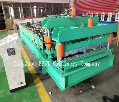 China PLC de Tegelbroodje die van het Controle380v Dak Machine380v/50hz PPGI/GI Materiaal vormen for sale