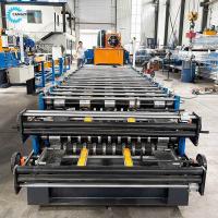 China Double-layer roll forming machine for trapezoidal and corrugated sheets for sale