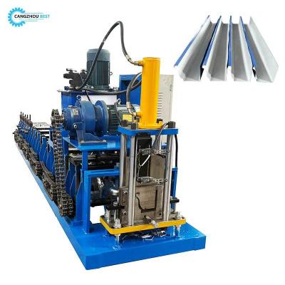 China PLC Control Hydraulic Cutting Portable Steel K Gutter Roll Forming Machine with 16 Stations for sale
