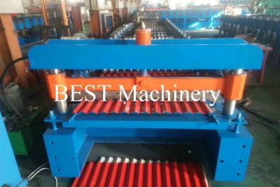 Китай Крен листа толя рифленого цвета стальной формируя тип вырезывания машины гидравлический продается
