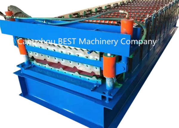 840/850 doppio di strato IBR e rotolo ondulato dello strato del tetto di profilo che forma macchina con potere 6kw