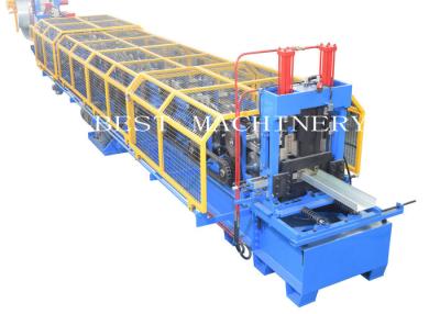 China Automatic Interchangeable C AND Z Purlin Roll Forming Machine With Punching Hole for sale