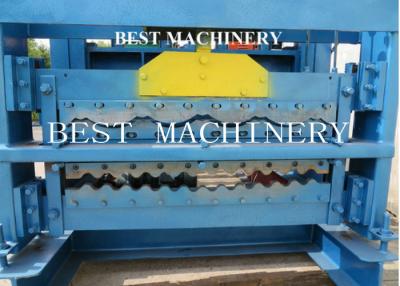 China Automatic Corrugated Roof Panel Roll Forming Machine PLC Control System for sale