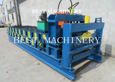 China Automatic Corrugated Roof Panel Roll Forming Machine PLC Control System for sale