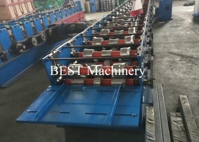 China Color Coated Top Roll Ridge Cap Roll Forming Machine with Pressing Device for sale