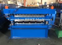 China Two Profiles In One Roofing Sheet Roll Forming Machine Double Layer Machine for sale
