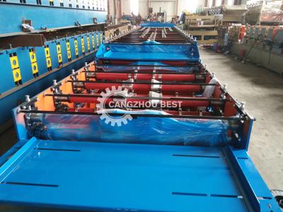 China Auto 840 Metal Roofing Sheet Roll Forming Machine PPGI / GI Material With PLC Control for sale