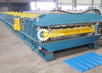 China CE Double Layer Profile Roofing Sheet Roll Forming Machine 5.5KW Cutting for sale