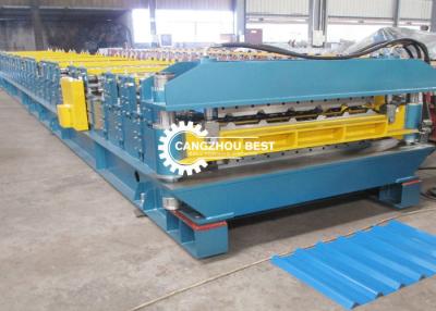 China CE Double Layer Profile Roofing Sheet Roll Forming Machine 5.5KW Cutting for sale