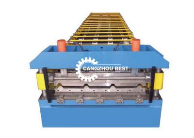 China Aluminium Profile Roofing Sheet Roll Forming Machine For Building Panel for sale