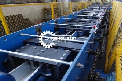 China 0.42mm Thickness Gutter Roll Forming Machine With 5.5kw Power Full Automatic for sale