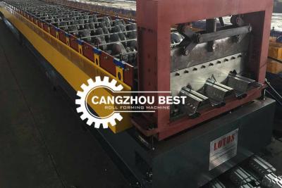 China Coil Width 1250mm Metal Steel Galvanized Floor Decking Sheet Making Roll Forming Machine for sale
