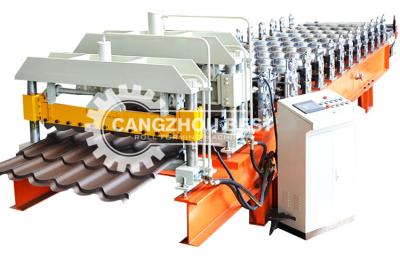 China Building Material Glazed Tile Roll Forming Machine Single Sink Zinc Sheet Metal for sale