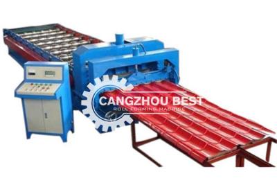 China Building Material Glazed Tile Roll Forming Machine Single Sink Zinc Sheet Metal for sale