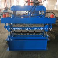 China IBR And Glazed Tile 8m/Min Double Layer Roll Forming Machine for sale
