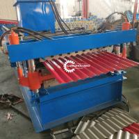 China Fully Automatic Building 6kw Double Layer Roll Forming Machine 12m/Min for sale