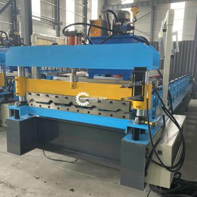China 0.8mm Ibr Double Layer Roofing Sheet Roll Forming Machine Supplier for sale