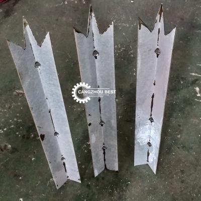 China Power Palisade Fence Post 0.3mm Custom Roll Forming Machine Gcr15 Roller for sale