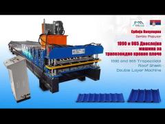 Delta PLC-gecontroleerde dubbele laag dakplaatmachine