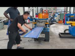 Color Steel Self Lock Metal Sheet Rolling Roll Forming Machine PLC Control