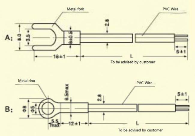CQC Certificated Waterproof CWF Precision Custom NTC Temperature Sensor 10KOHM 3950 For HVAC and Refrigeration