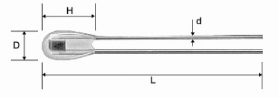 Radial Leaded NTC 10k Thermistor Temperature Sensor MF51 NTC Temperature Measurement 2
