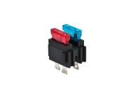 China Standard PCB Mount Quick Insert Nylon Stackable ATC ATO Auto Fuse Holder Block 30A for sale