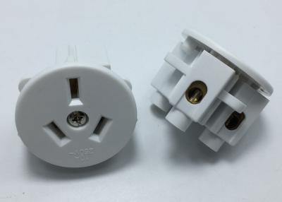 Cina Sbocco di potere rotondo femminile di Pali del PC della parete degli incavi elettrici bianchi o neri 3 dell'Argentina il singolo 10A 250V ha collegato 2500W a massa in vendita