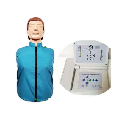 China Emergency Skills Teaching Models Adult Half Body CPR Training Manikin with Monitor for sale