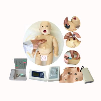 China Realistische huidsimulatie PALS Pasgeboren babypop voor auscultatie en EKG-training Te koop