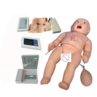 China Realistische huidsimulatie PALS Pasgeboren babypop voor auscultatie en EKG-training Te koop