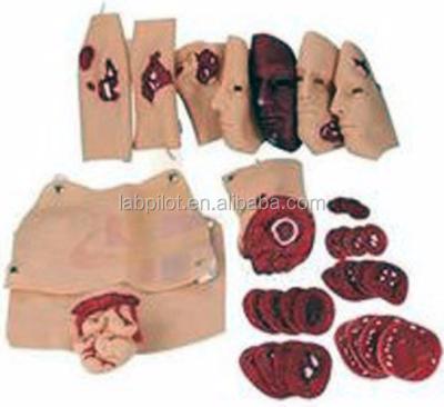 China Model voor noodopleiding Advanced PVC Facial Burn Trauma Evaluation Model Te koop