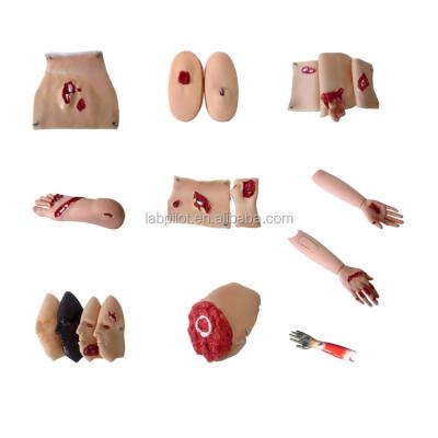 China Model voor noodopleiding Advanced PVC Facial Burn Trauma Evaluation Model Te koop