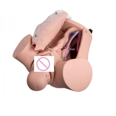 China Modelo de mulher grávida e gêmeos de tamanho realista de vida humana boneca de bebê para treinamento de parto à venda