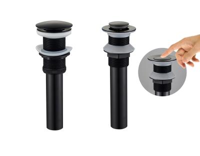 China Oersitor Bathroom Pop Up Drain Pipe Kits Sink Waste Stopper Valve Washbasin Water Head Leaking Stopper Set Basin Faucet Accessories (Y34 Y35 black) for sale