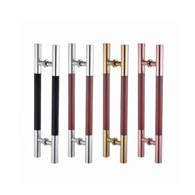 China Thick Glass Door Handle Stainless Steel Handle Bathroom Sliding Door Knobs and Pulls Door Handles for Interior / Exterior Doors Hardware (Y2000 series) for sale