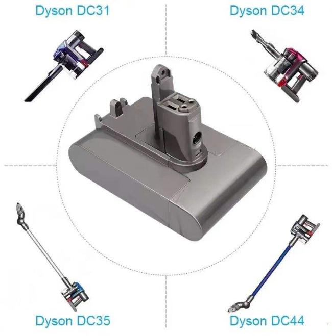 For Dyson V6 21.6V 2000mAh 2.0Ah Li-ion Battery Cordless Vacuum Cleaner Replacement Battery