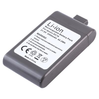 China Power Tool Lithium Ion Vacuum Cleaner Battery 22.2V 2000mAh For Dyson DC16 for sale
