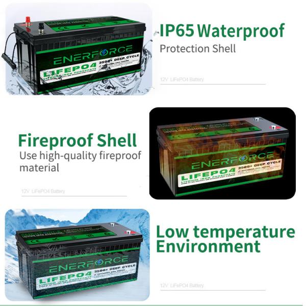 12.8V 100Ah LiFePO4 배터리 Enerforce OEM 태양광 및 백업 시스템에 대한 긴 수명